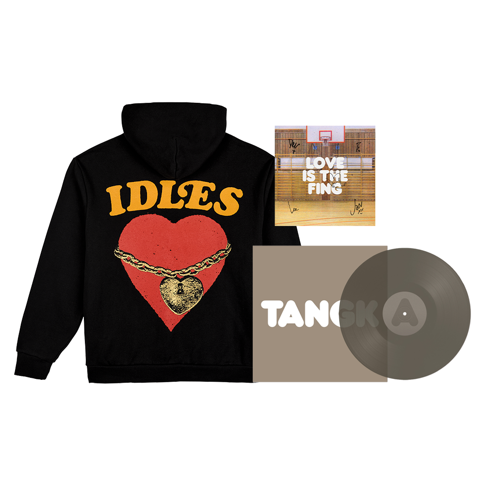 Locked Heart Hoodie + Smoke LP + Signed Print (Limited to 40 units) - IDLES Locked Heart Hoodie + Smoke LP + Signed Print (Limited to 40 units) - IDLES