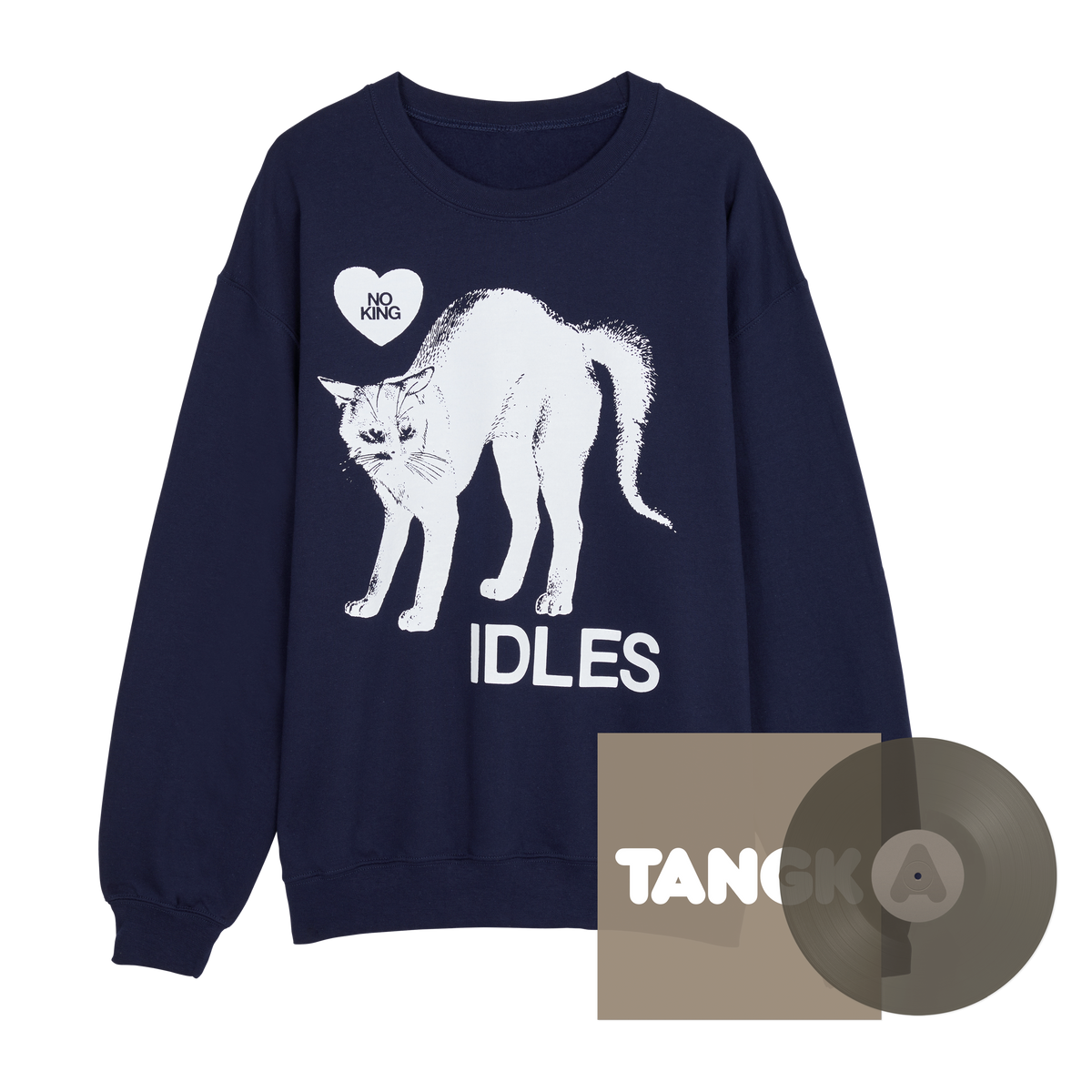 TANGK COLLECTOR'S VINYL + No King Cat Crewneck - IDLES